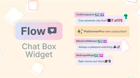 Flow Cute Chat Box For Twitch