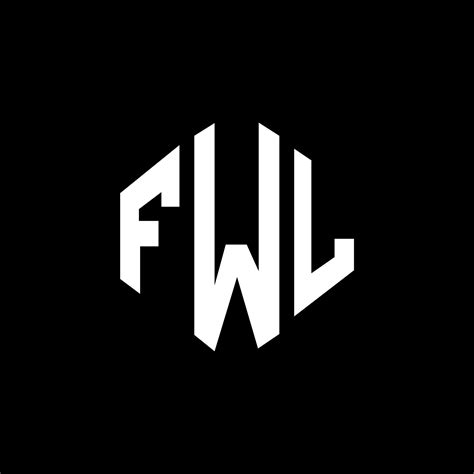 Fwl Letter Logo Design With Polygon Shape Fwl Polygon And Cube Shape