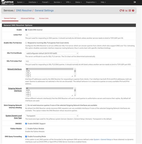 pfsense dns resolver error networking spiceworks community