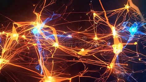 Abstract Neural Network Visualization In Vibrant Colors For Futuristic Design Generative Ai