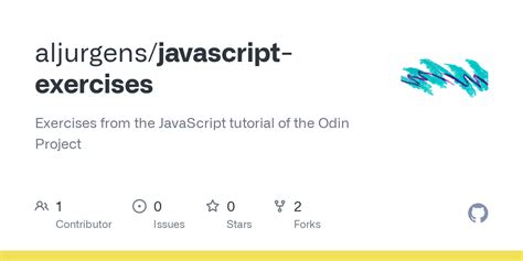 GitHub Aljurgens Javascript Exercises Exercises From The JavaScript