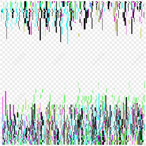 Color Abstract Lines Glitch Gradient Border Frame Malfunction Glitch