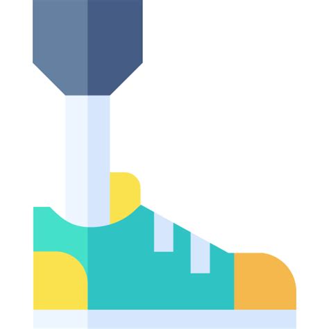 Prosthesis Basic Straight Flat Icon