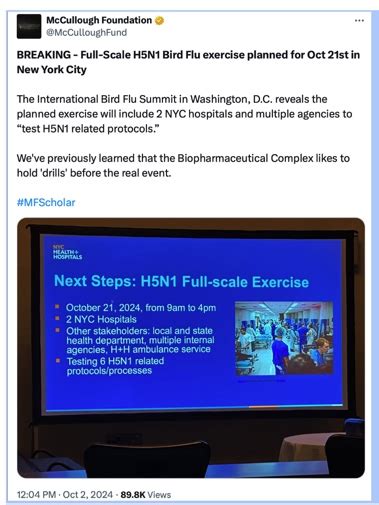 Coincidence Days After The International Bird Flu Summit New Cases