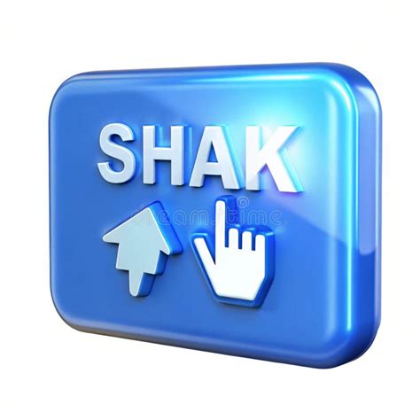 Floating Glowing Social Media Share Button With Animated Clicks Stock