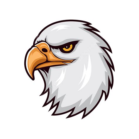 Eagle Mascot Logo With Skull Stock Vector Illustration