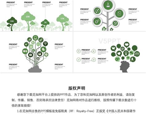 ppt树状模板 树状图模板 简单树状图模板 大山谷图库