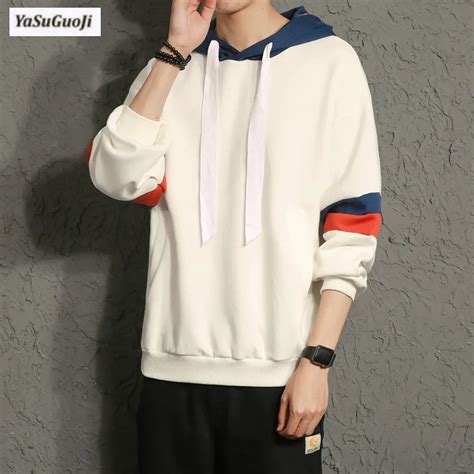 2017 Autumn New Arrival Fashion Sleeve Striped Contrast Color Hoodies