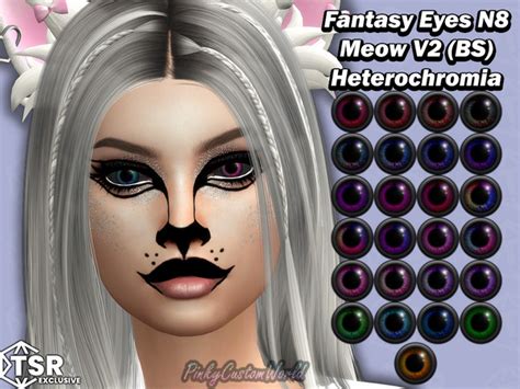 The Sims Resource Fantasy Eyes N8 Meow V2 Bs Heterochromia