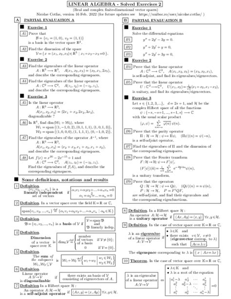 Pdf Linear Algebra Solved Exercises 2