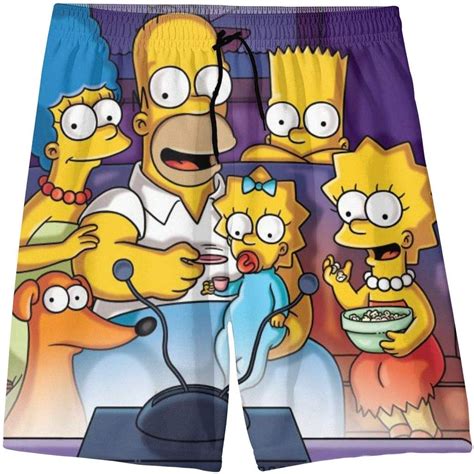 Los Simpson Pantalones Cortos Para Adolescentes Pantalones Cortos De Natacin Para Ni Os Y Ni