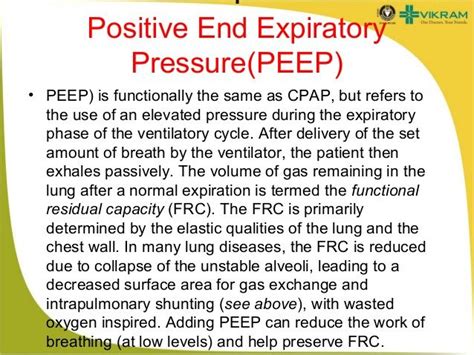 Positive End Expiratory Pressure Positive End Expiratory Pressure