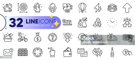 Outline Set Of Headhunter New Message And Supply Chain Line Icons For Web App Vector Stock