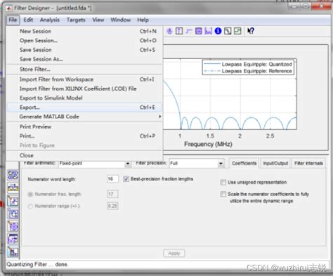 通过matlab Filter Designer生成滤波器方法简要总结matlab Hd如何转化为滤波器系数 Csdn博客