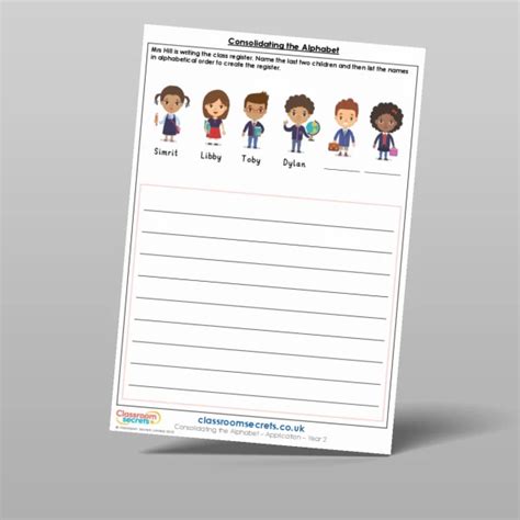 Year 2 Consolidating The Alphabet Application Resource Classroom Secrets