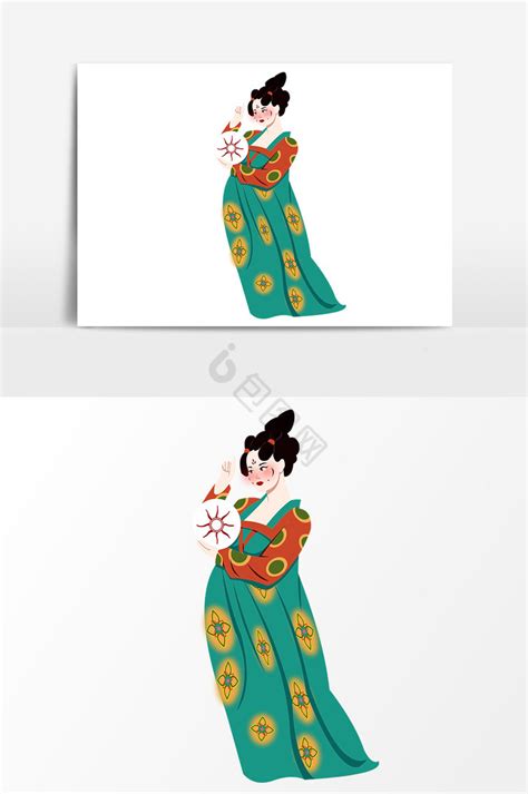 唐宫夜宴小胖妞png下载 包图网