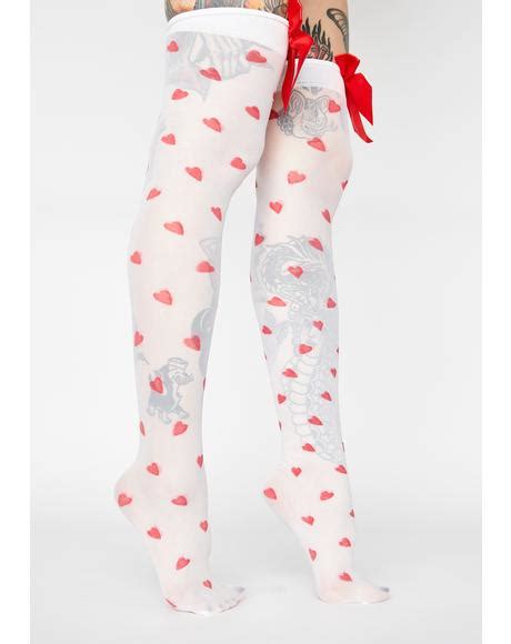 Jeweled Thigh High Stockings Dolls Kill