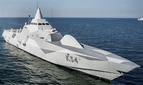 K34 Hswms Nykoping Visby Class Corvette Swedish Navy