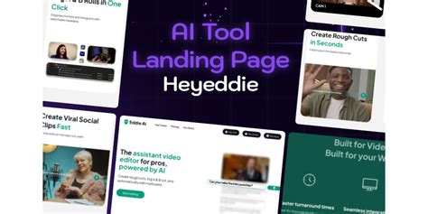 Conversational Ai Tool Website Design Inspiration Video Editing Ai