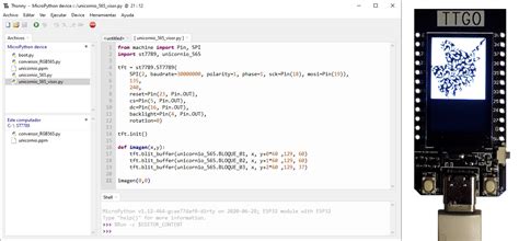 Micropython Esp32 LibrerÍas No EstÁndarespantallas Lcd Color St7789