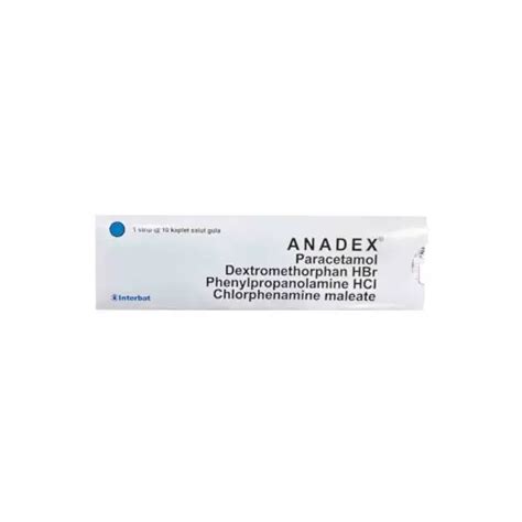 Anadex 10 Kaplet Manfaat Dosis And Efek Samping