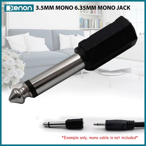 Audio 635mm Male Jack Mono To 35mm Female Plug Connector Convertor