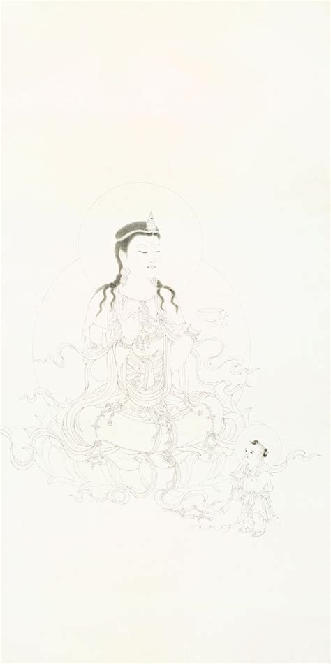 林季锋 《观音菩萨与善财童子》