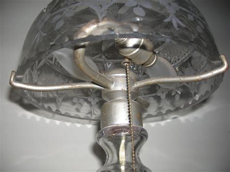 Cut Crystal Lamp Socket Marked Bryant Collectors Weekly