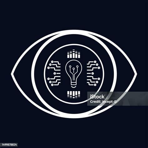 눈 아이콘 Ai 개념 벡터의 상징 일러스트레이션 디자인 인공 지능 아이콘 템플릿 감지기에 대한 스톡 벡터 아트 및 기타 이미지 감지기 개념 개념과 주제 Istock
