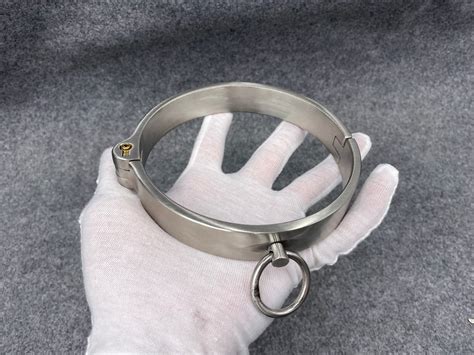 Stainless Steel Bondage Restraints Device Metal Collar Etsy Canada