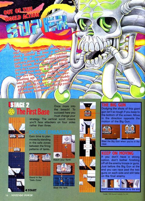 Super C Nes Guide From Nintendo Power Issue 12 Mayjune 1990 R