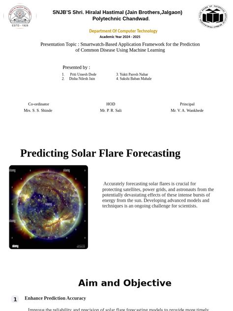 Predicting The Unpredictable Solar Flare Forecasting 1 1 Pdf