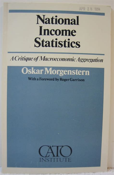 National Income Statistics A Critique Of Macroeconomic Aggregation