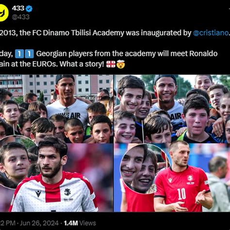 Cristiano Ronaldo inauguró la academia de los jugadores de Georgia que le ganaron en la Eurocopa