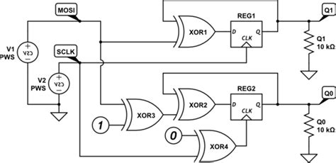 Digital Communications Data Transmission Protocol With Two Lines And No Explicit Clock