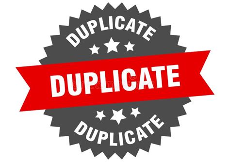 Duplicate Sign Stock Illustrations 2 432 Duplicate Sign Stock