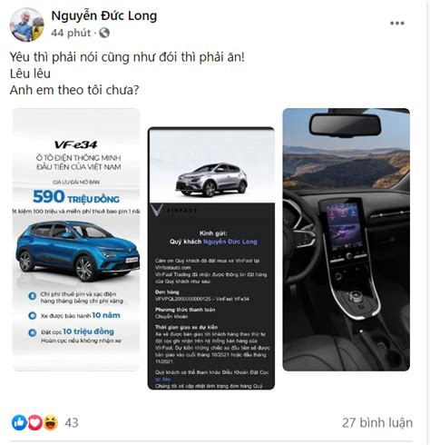 VinFast VF e vừa mở cọc nhiều người dùng hào hứng khoe chốt đơn thành công
