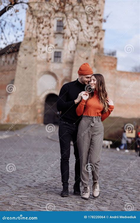 Young Couple In Love Outdoorstunning Sensual Outdoor Portrait Of Young