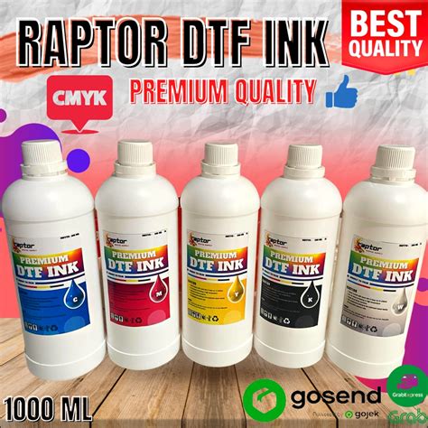 Jual Tinta Dtf Cmyk Premium Quality 1 Liter Sablon Printer Kaos Dtf