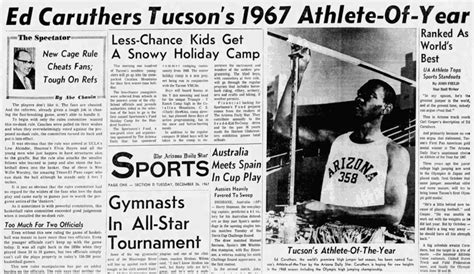 Greg Hansen Things Worked Out Fantastically For Ex Cat Ed Caruthers Who Took Silver In 68