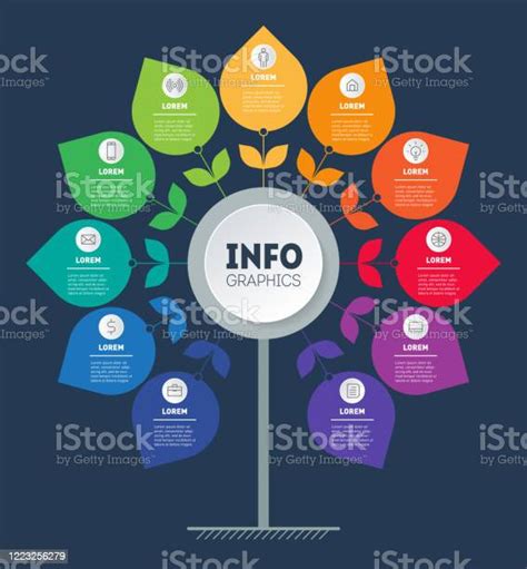 Présentation Dentreprise Ou Concept Dinfographie Avec 11 Options Et