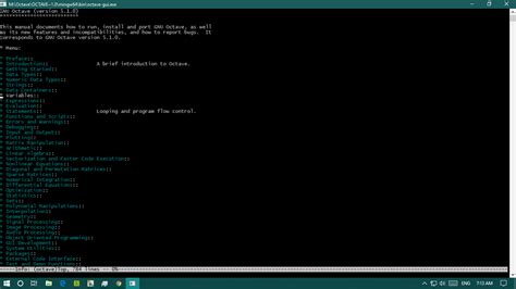 How To Code A Cli Menu Interface Similar To Octave Documentation Menu