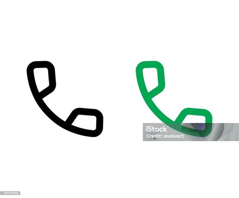 전화 통화 아이콘 전화 다이얼 기호 전화 응답 수신 발신 거부 기호 벡터 그림 0명에 대한 스톡 벡터 아트 및 기타 이미지 0명 개념 검은색 Istock