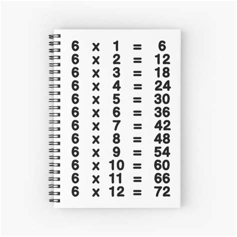 A Spiral Notebook With Numbers And Times Printed On The Front In Black Ink Against A White