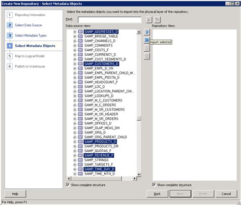 creating a repository using the oracle bi administration tool 12 2 1 0 0