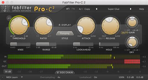 FabFilter Pro C 2 Help Displays And Metering
