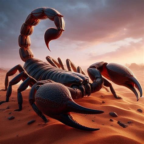 A Giant Desert Scorpion Scorpio Art Creature Artwork Scorpion