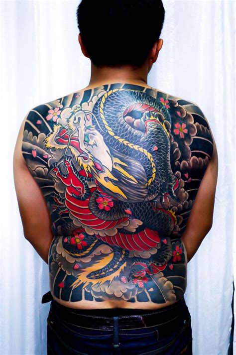 รอยสักแนวญี่ปุ่น ผลงาน ร้านสักหนึ่งแทททูโคราช