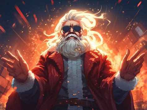 Cool Santa Claus Wearing Sunglasses Graphic By Fox Design · Creative