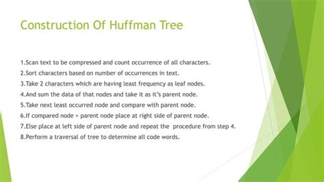 Huffman Coding Huffman Tree Pptx